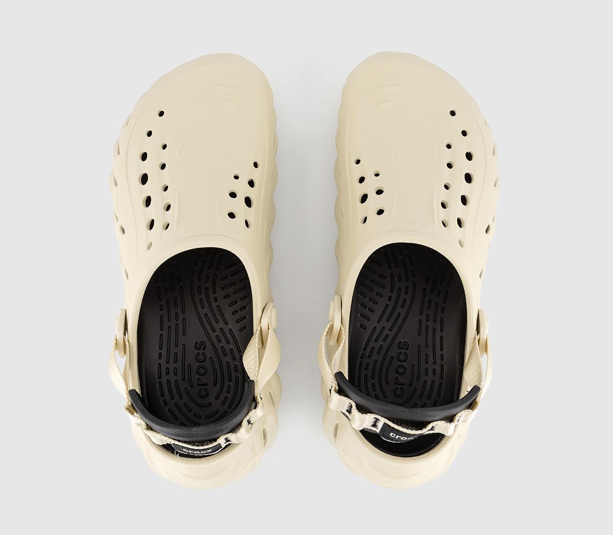 Crocs Echo Clogs M Bone Black - Men's Casual Shoes