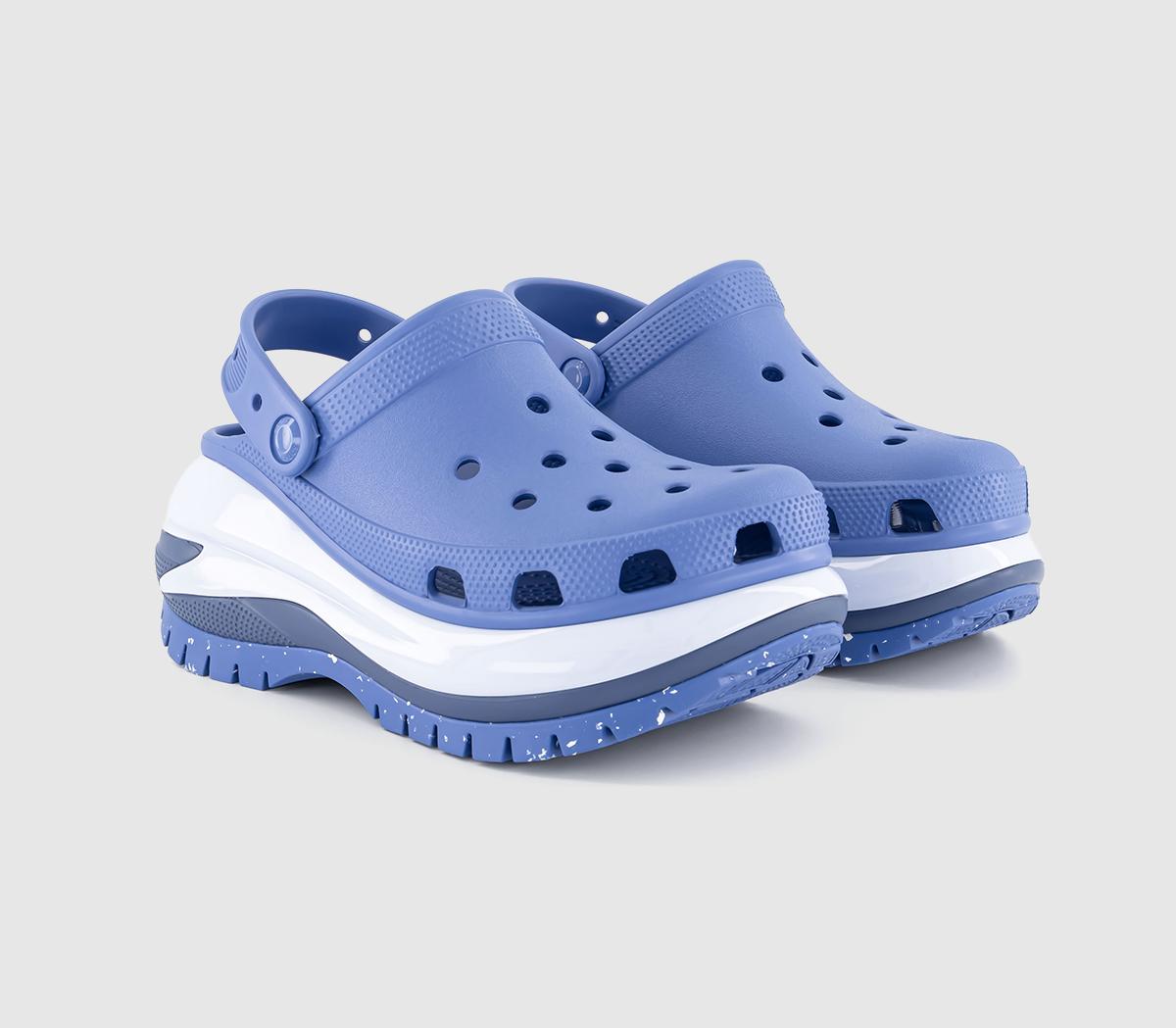 Crocs Classic Mega Crush Clogs Elemental Blue - Flat Shoes for Women