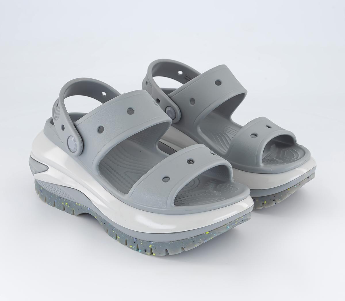 Crocs Classic Mega Crush Sandals Light Grey - Women’s Sandals