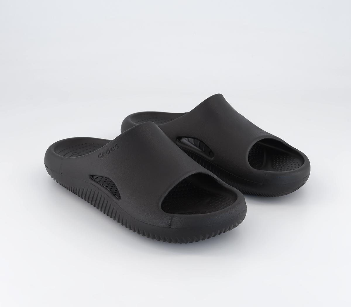 Crocs Mellow Slides Black - Women’s Sliders