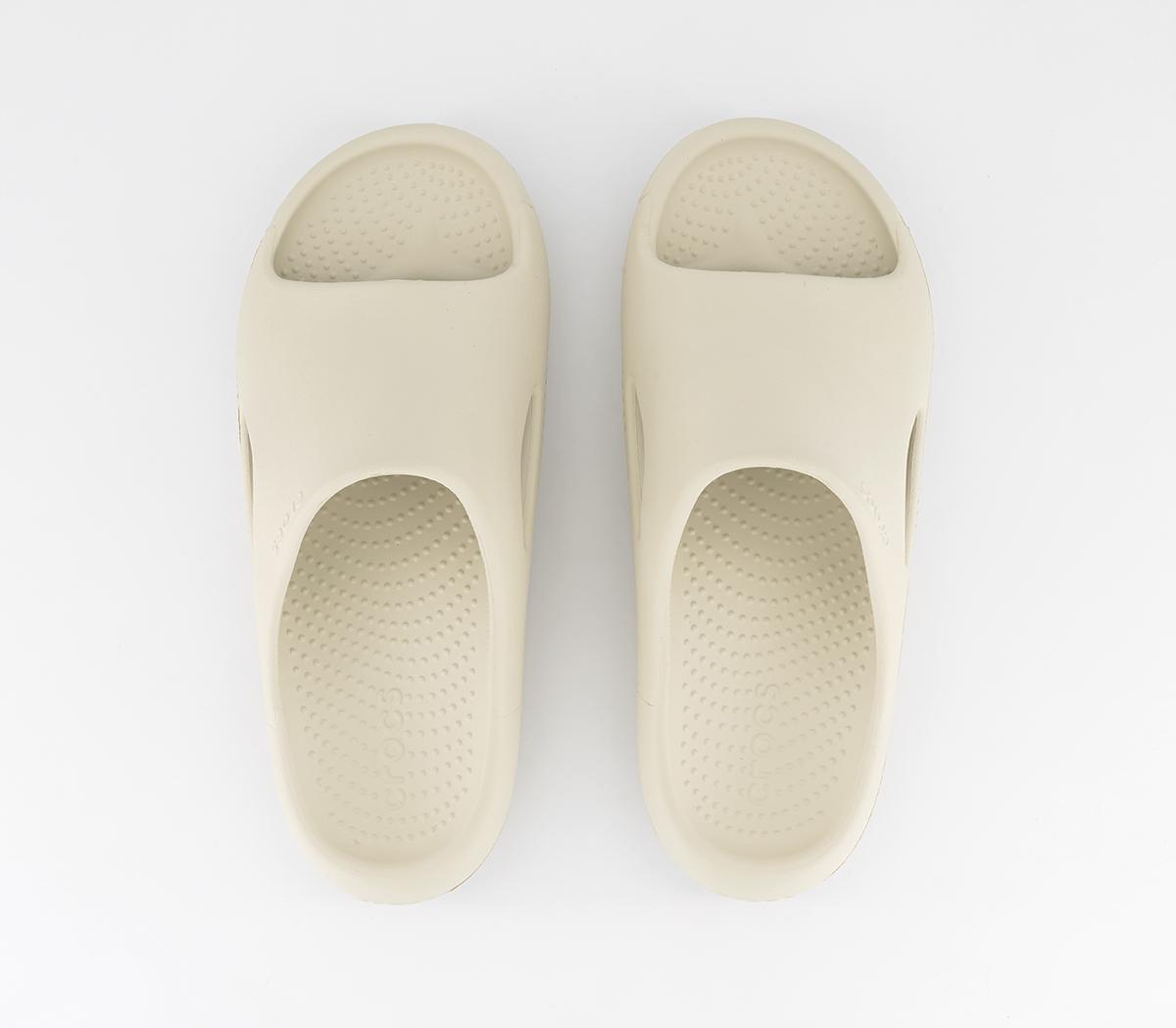 Crocs Mellow Slides Bone - Women’s Sliders