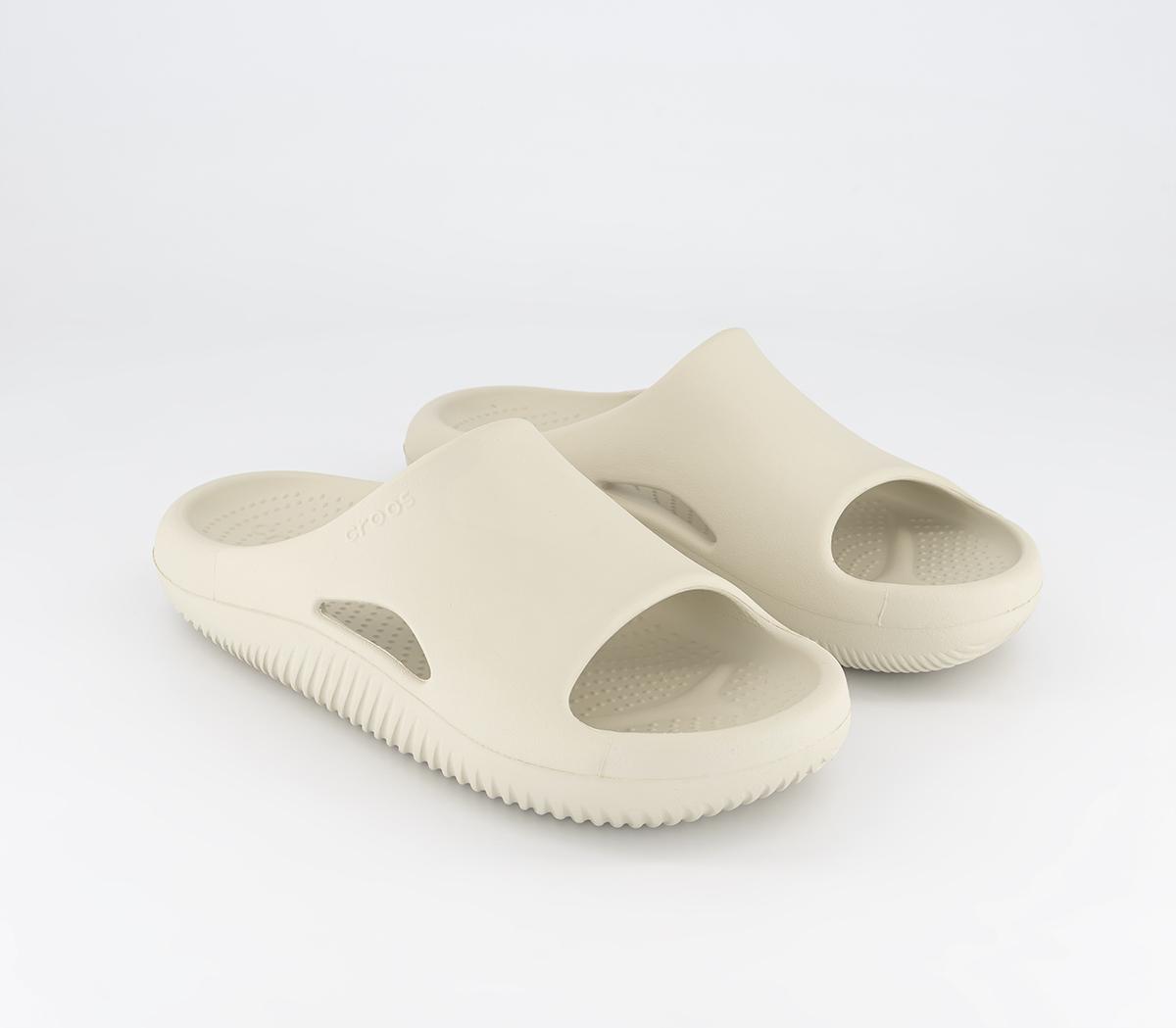 Crocs Mellow Slides Bone - Women’s Sliders