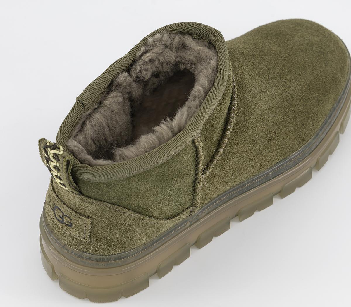 UGG Ultra Mini Clear Boots Burnt Olive - Women's Boots