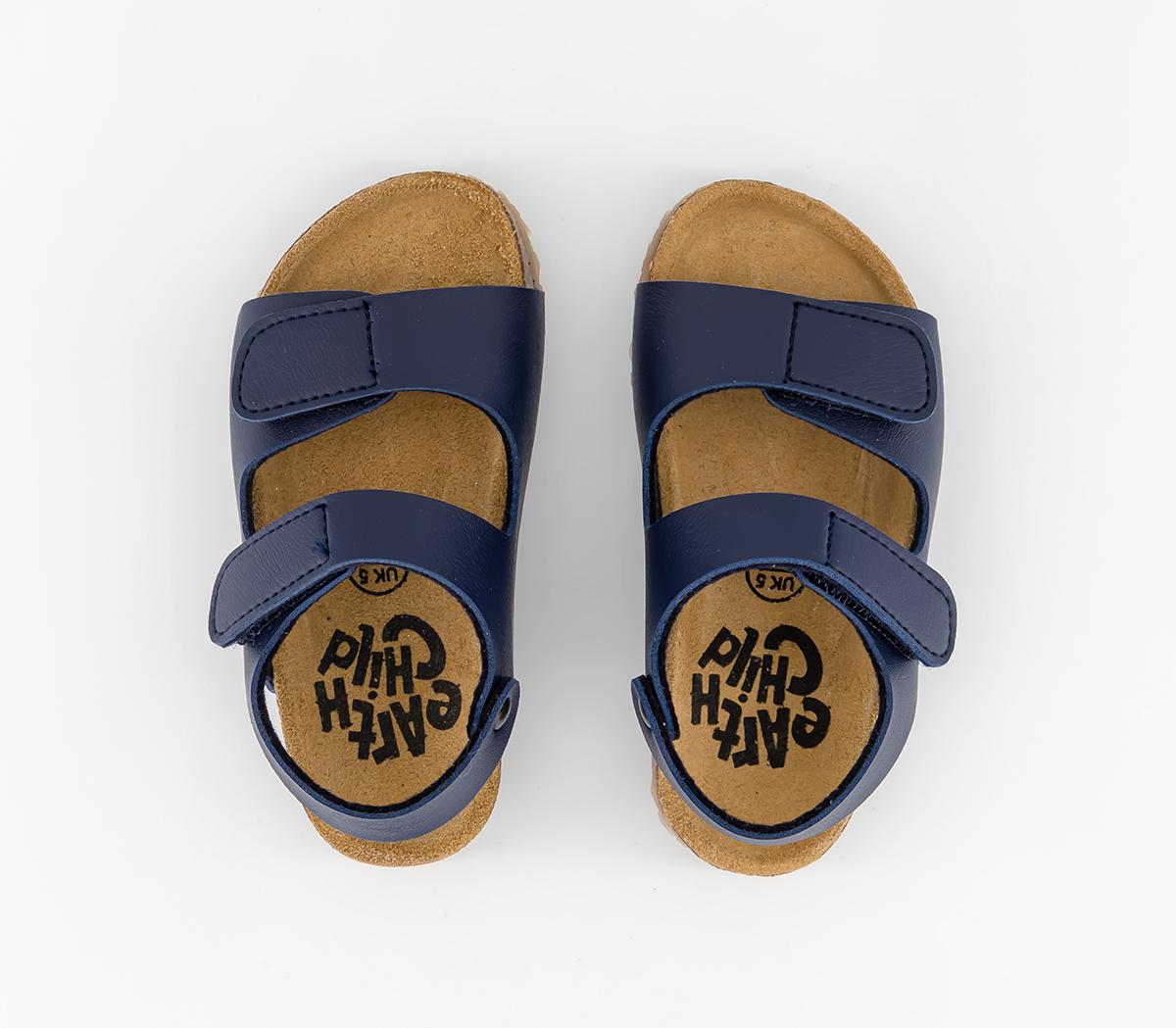 EARTHCHILD Tropical Infant Sandals Navy - Unisex