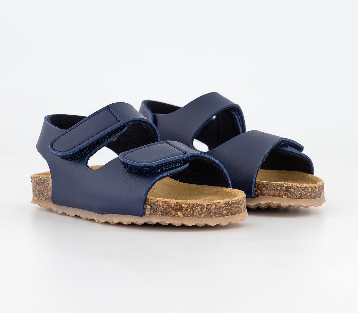EARTHCHILD Tropical Infant Sandals Navy - Unisex