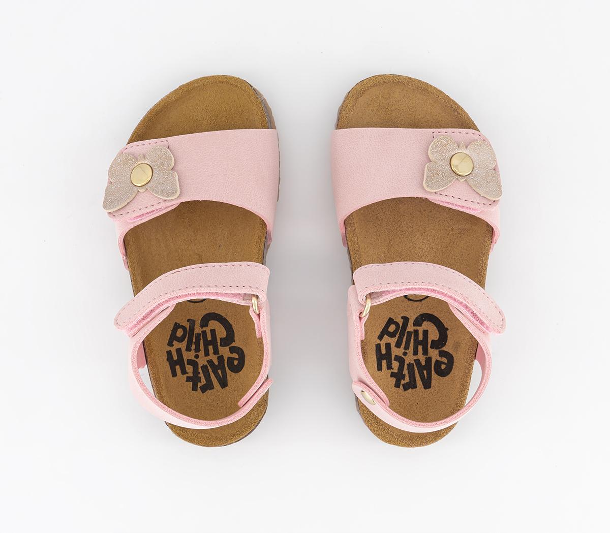 EARTHCHILD Butterfly Infant Sandals Pink - Unisex