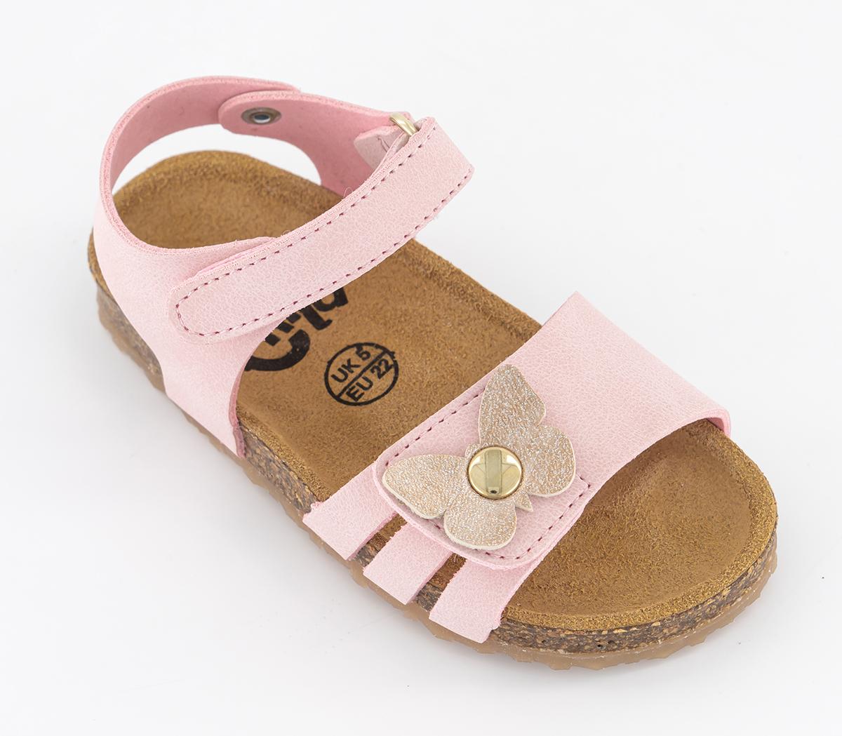 EARTHCHILD Butterfly Infant Sandals Pink - Unisex