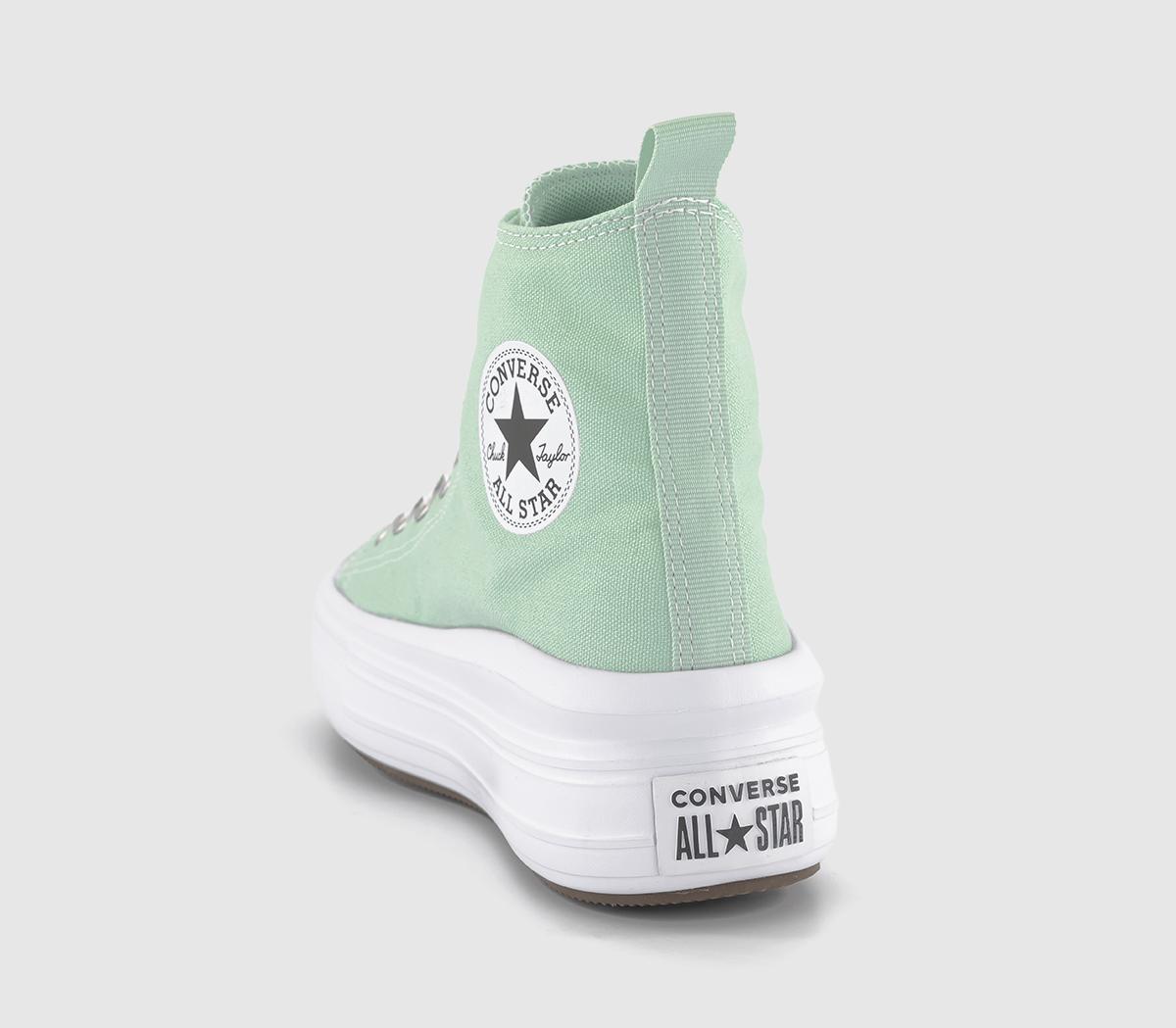 Converse All Star Move Junior Trainers Sticky Aloe White Black - Unisex