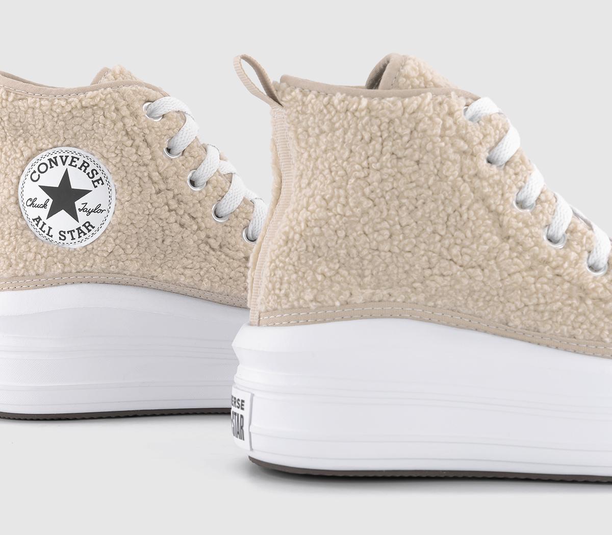 Converse All Star Move Junior Trainers Beach Stone White Black - Unisex