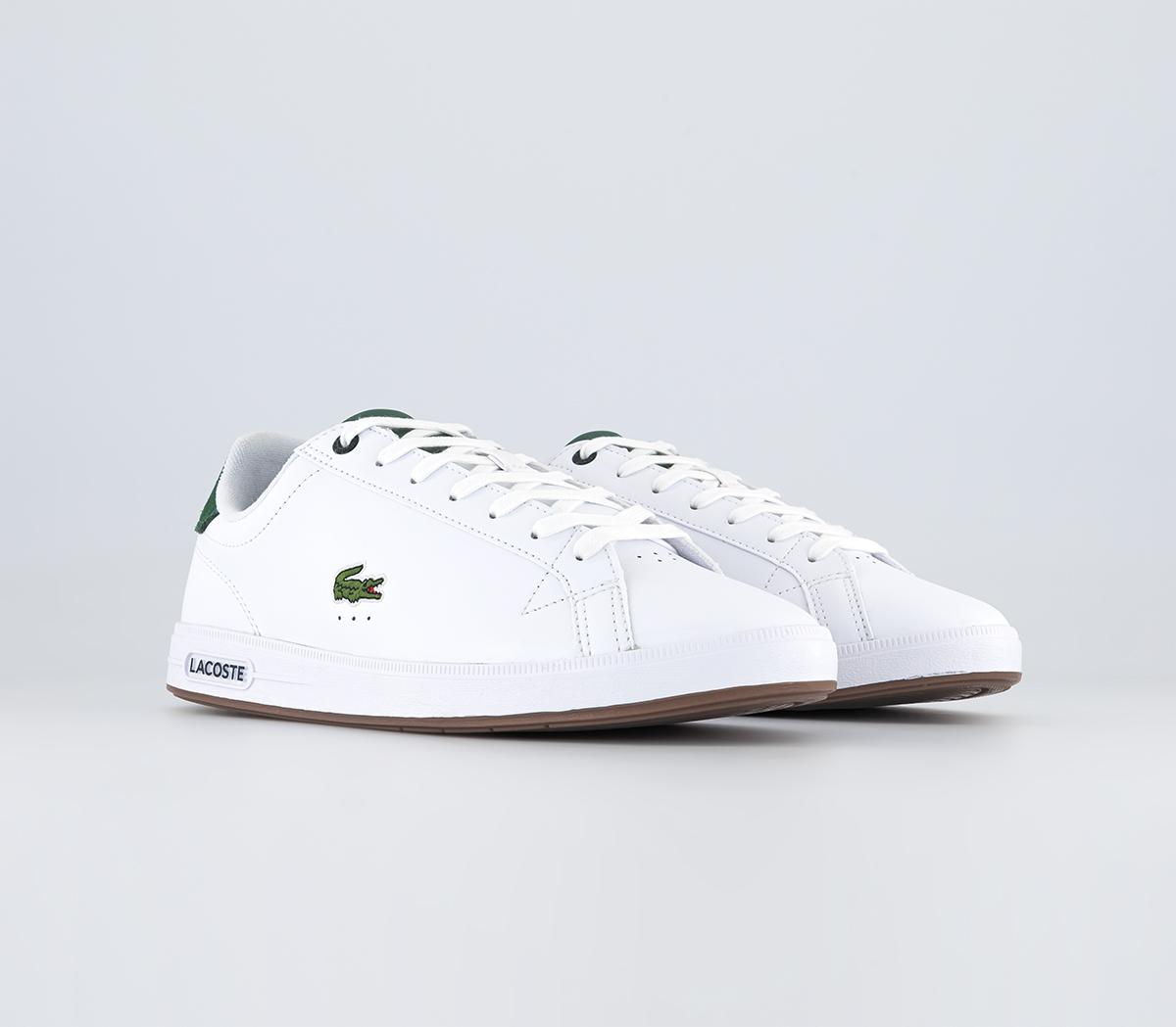 Lacoste Graduate Pro Trainers White White Green - Men's Trainers