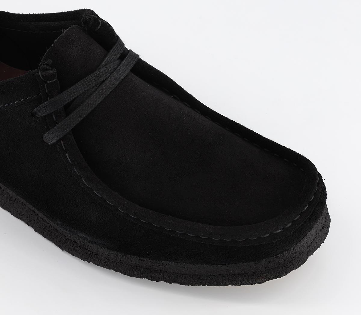 Clarks Originals Clarks Originals Mens Wallabee Black Suede - Men's ...