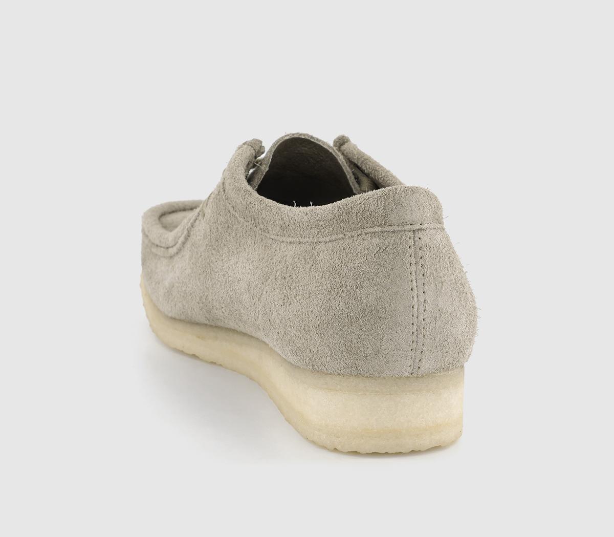 Clarks Originals Clarks Originals Mens Wallabees Pale Grey Suede - Men ...