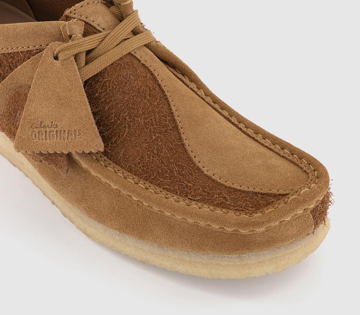 Clarks Originals Mens Wallabees Tan Combi - Men's Casual Shoes | King's ...