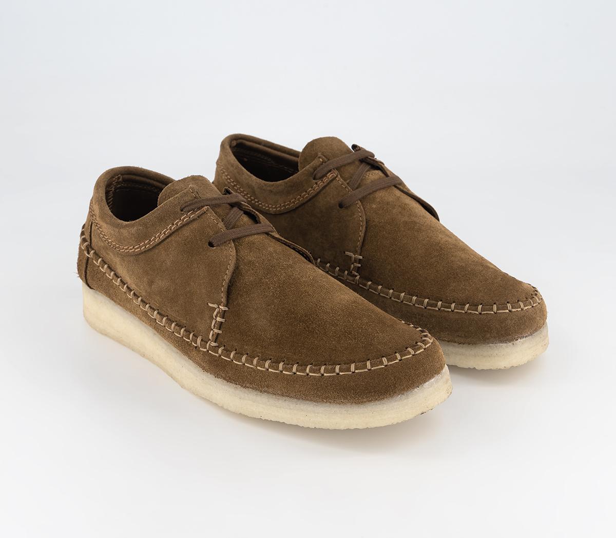 Clarks Originals Clarks Originals Mens Weaver Shoes Cola Suede - Men's ...