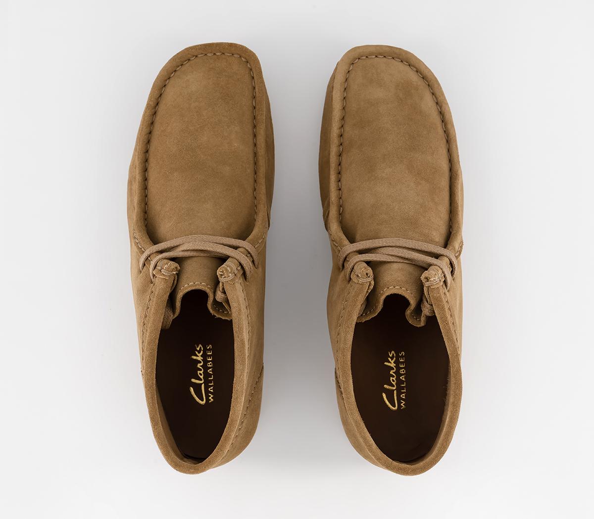 Clarks Wallabee Evo Boots Dark Sand Suede - Men's Casual Shoes