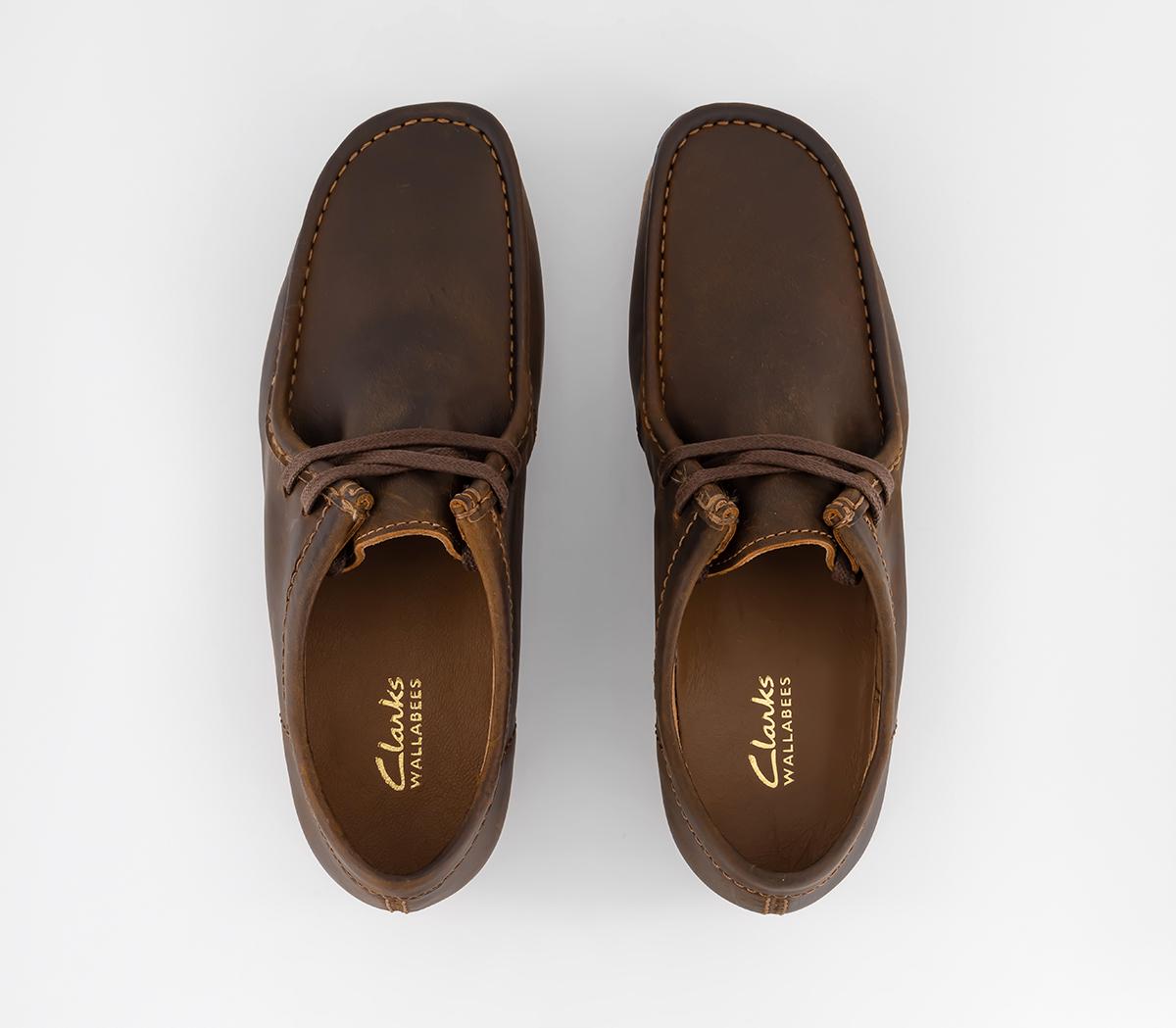 Clarks Boots & Shoes Wallabee Evo shoes Beeswax Leather - Men's Casual ...