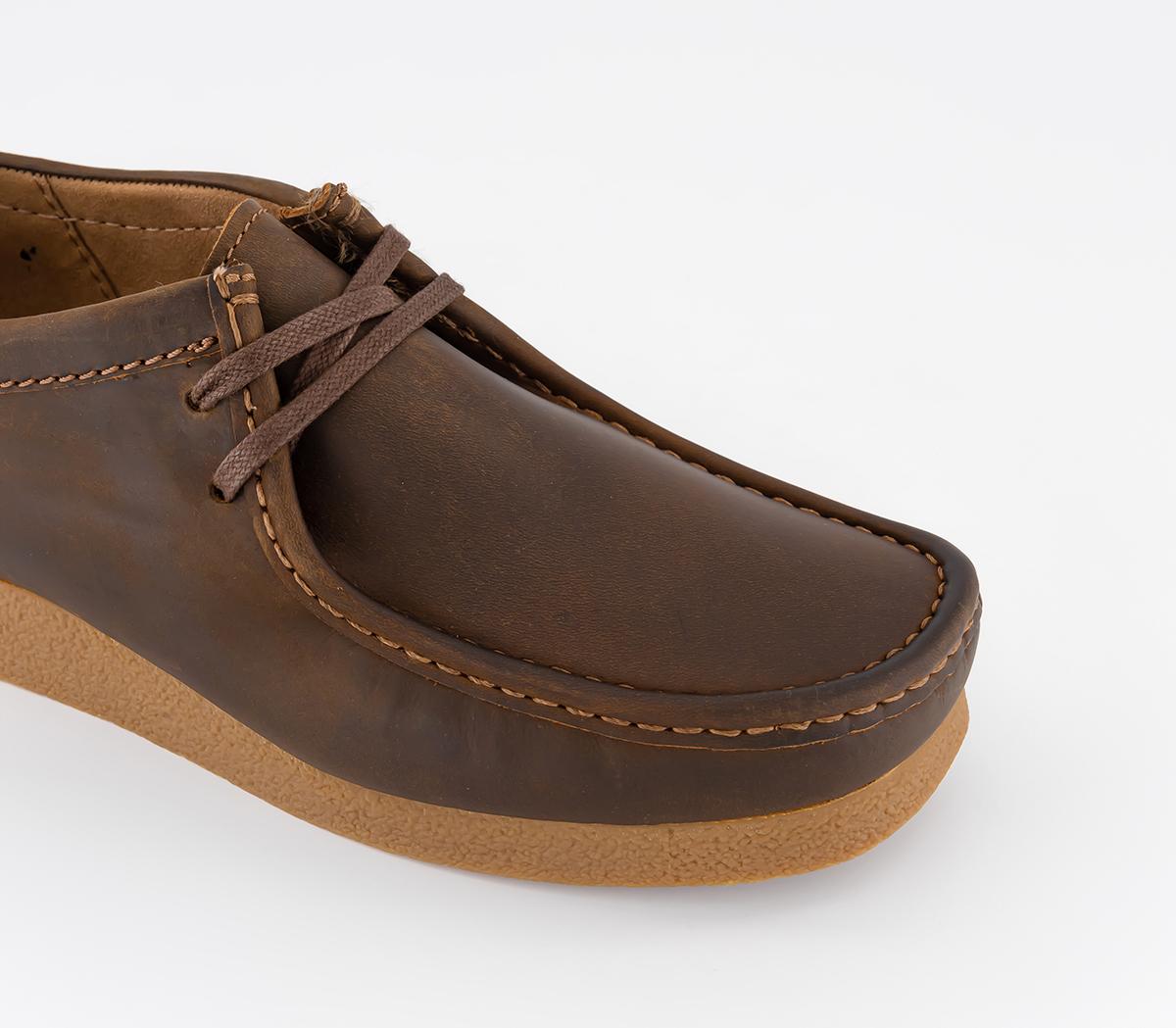 Clarks Boots & Shoes Wallabee Evo shoes Beeswax Leather - Men's Casual ...