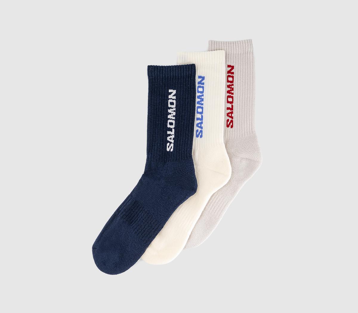 Click here for Salomon Everyday Crew 3 Pack Socks Spellbound Vani... prices