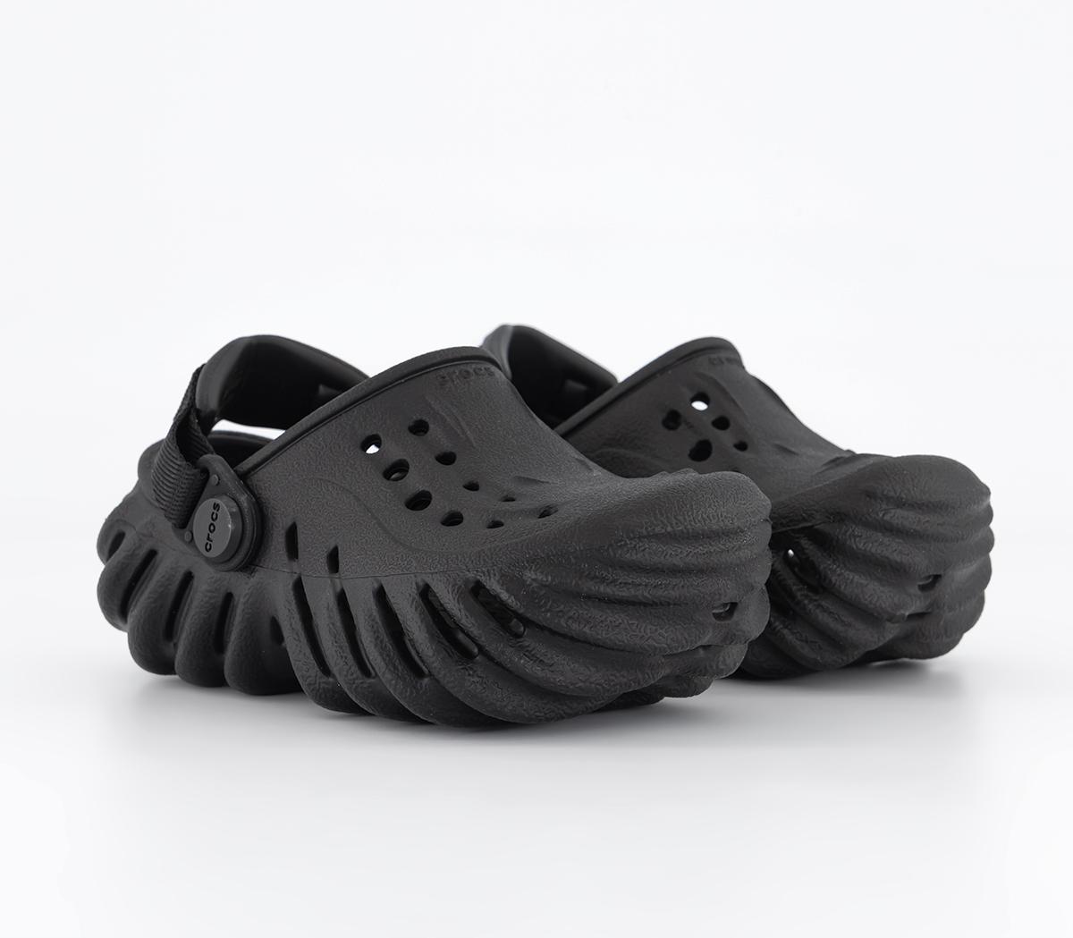 Crocs Echo Toddler Clogs Black - Unisex