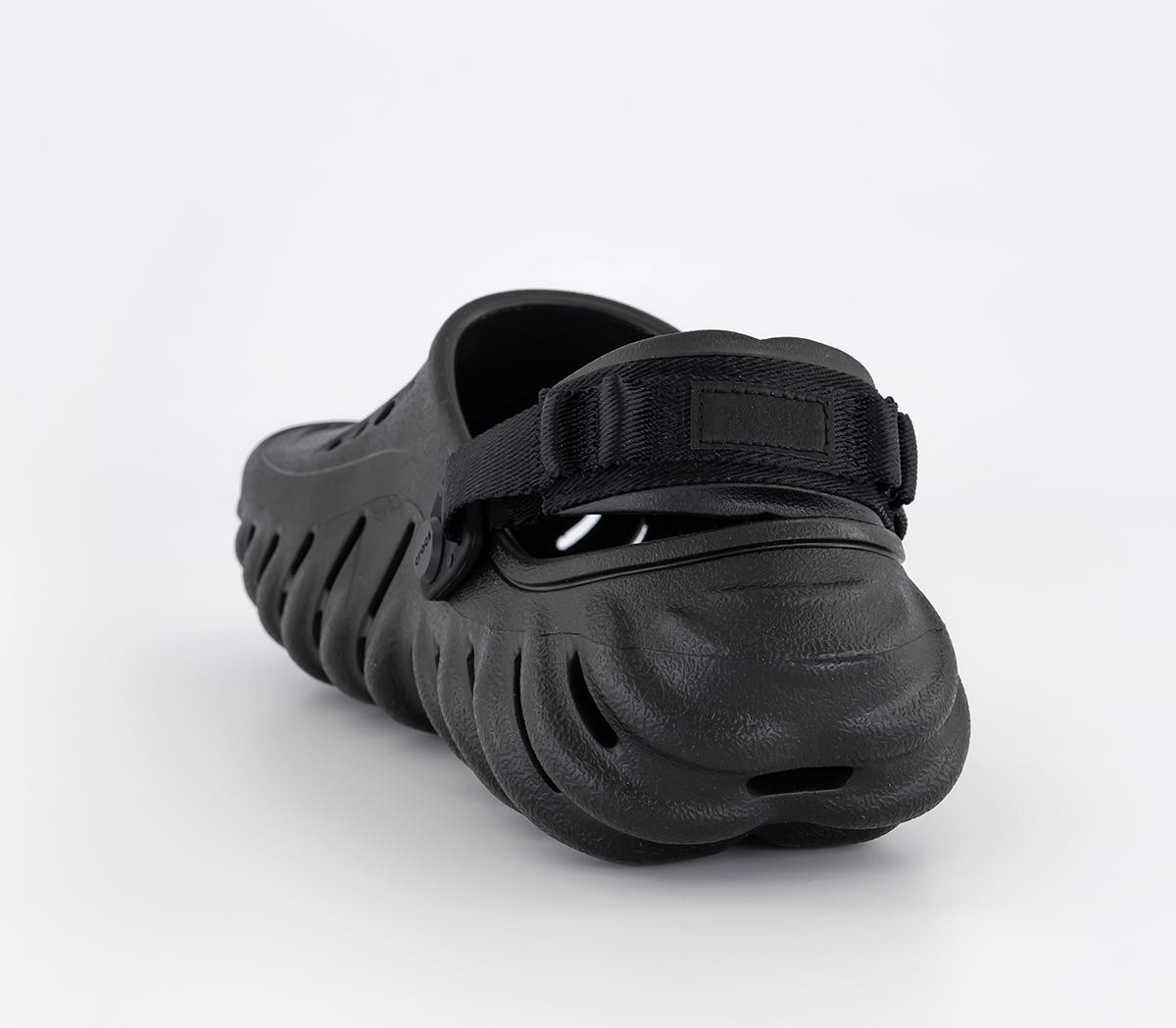 Crocs Echo Kids Clogs Black - Unisex