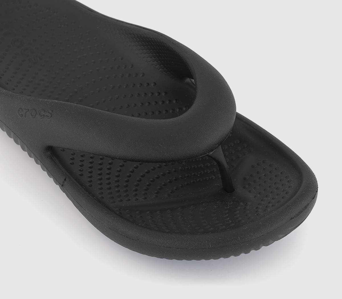 Crocs Mellow Flip Flops Black - Flat Shoes for Women