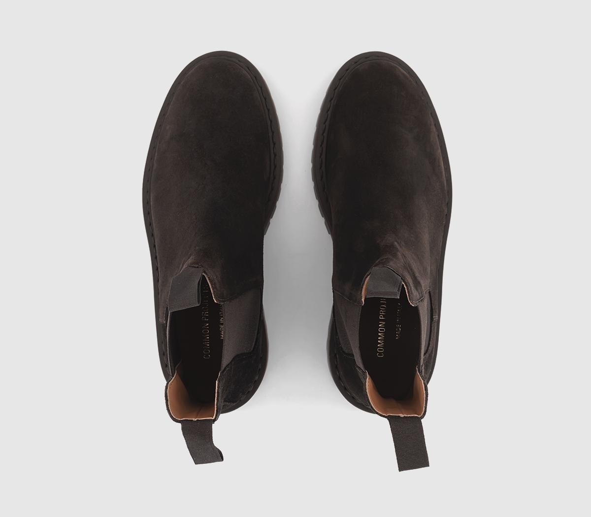 Common Projects Chelsea Boots Dark Brown Suede - Men’s Boots