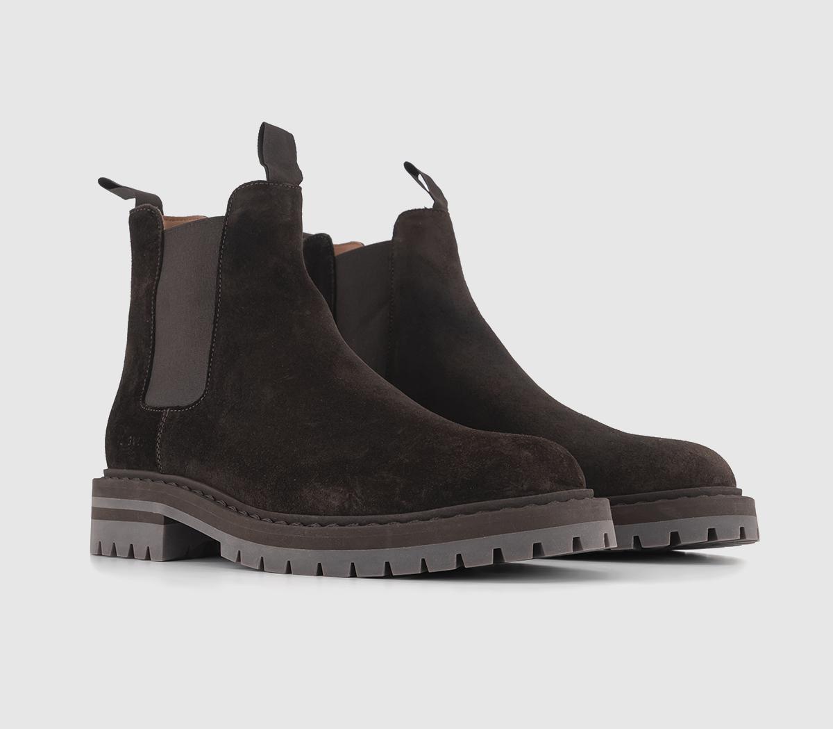Common Projects Chelsea Boots Dark Brown Suede - Men’s Boots