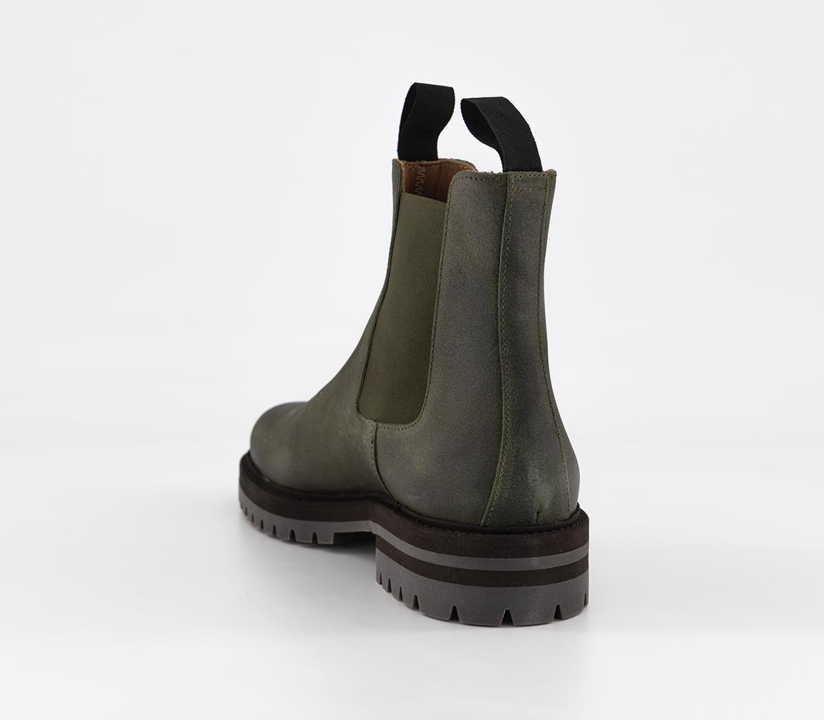 Common Projects Chelsea Boots Olive - Men’s Boots