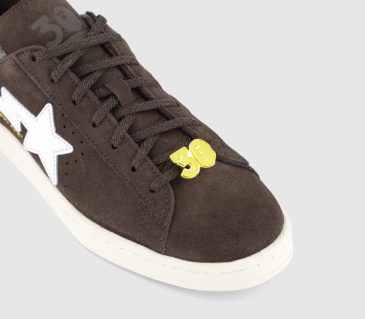 adidas Campus 80s Bape Trainers Brown White Gold Metallic - adidas Campus