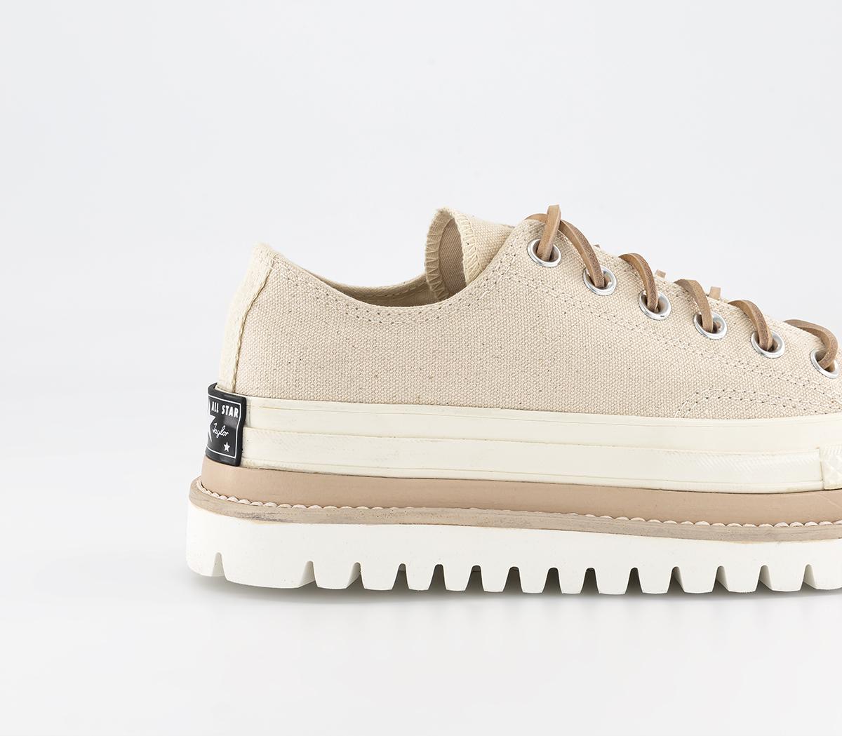 Converse Chuck Taylor 70 Canvas Trek Ox Trainers Natural - Men's Trainers