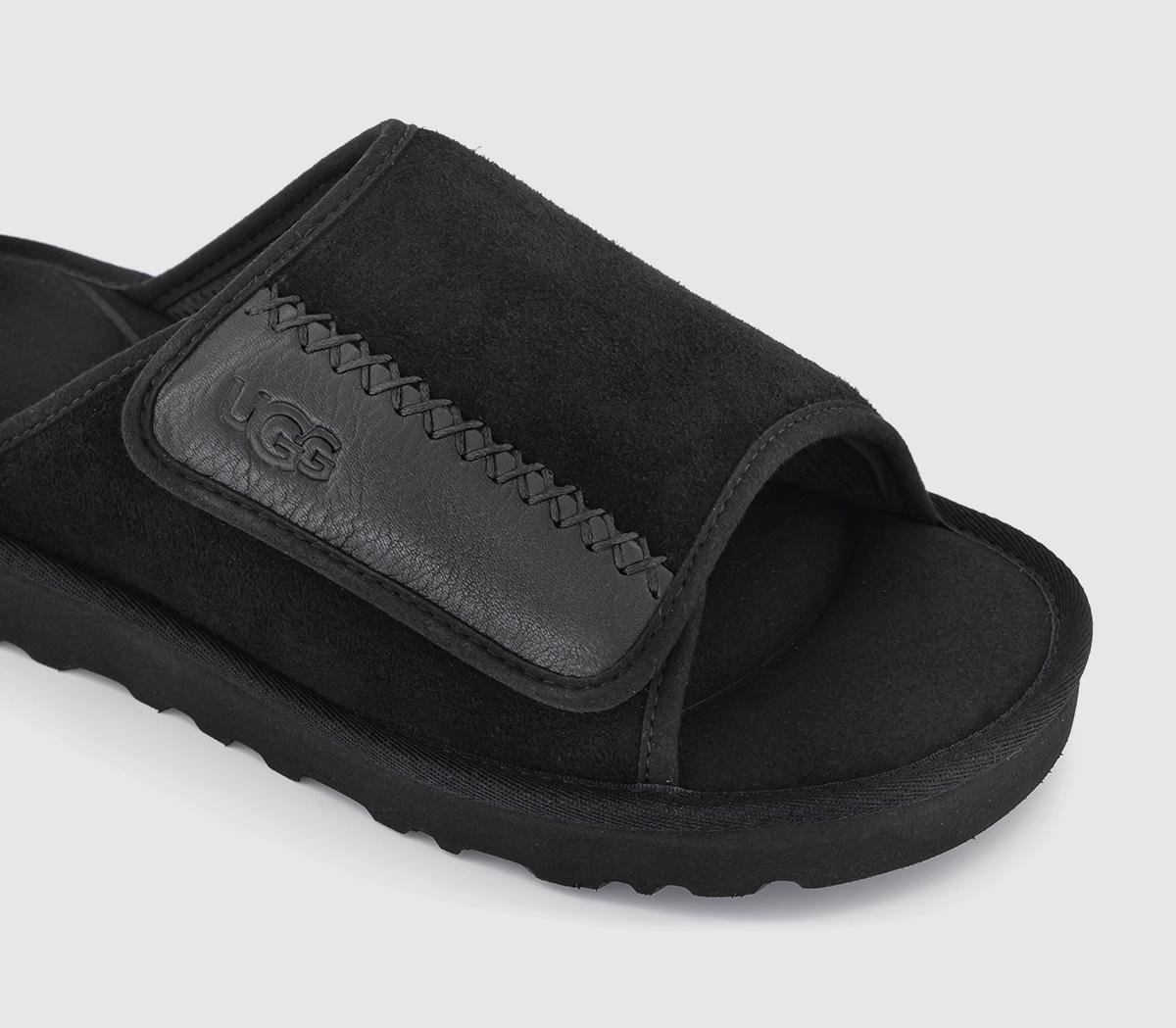 UGG Goldencoast Slides Black - Men’s Summer Shoes