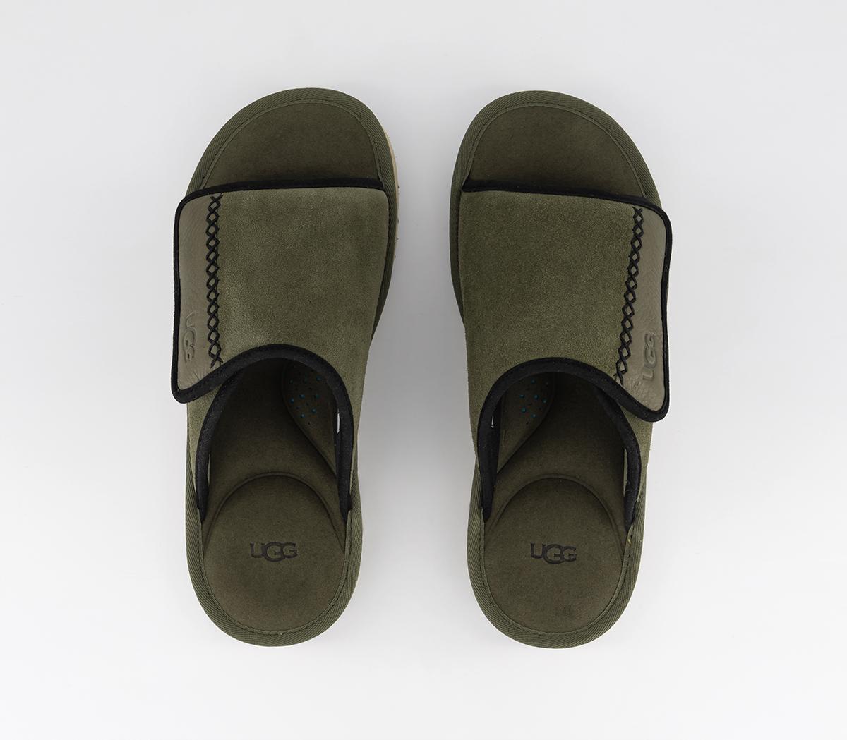 UGG Goldencoast Slides Moss Green - Men’s Summer Shoes