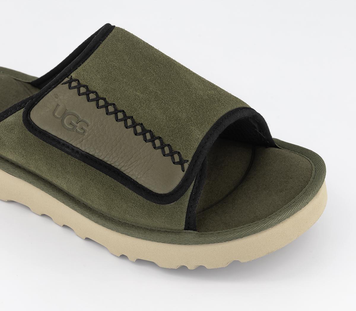 UGG Goldencoast Slides Moss Green - Men’s Summer Shoes