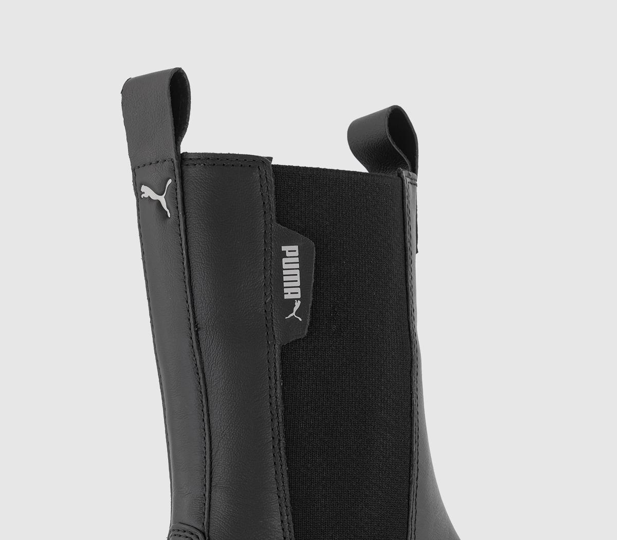 PUMA Mayze Stack Chelsea Boots Black - Women's Ankle Boots