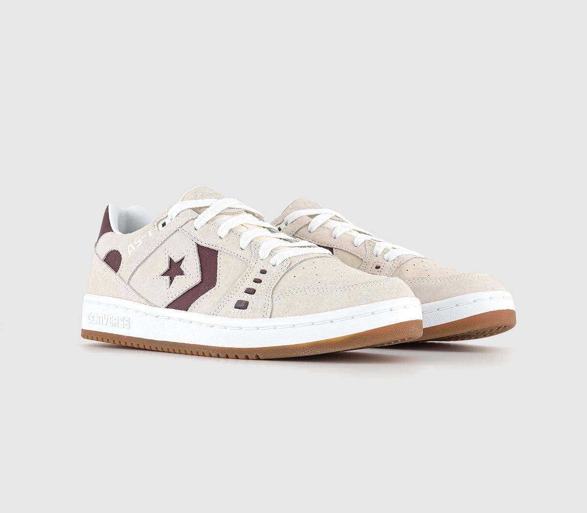 Converse AS-1 Pro Trainers Egret Dark Burgundy Gum - Men's Trainers