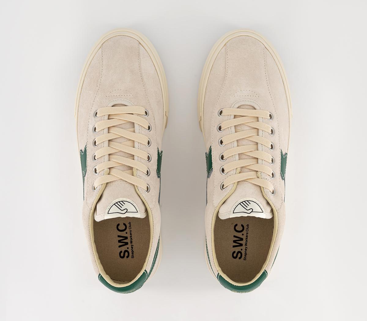 Stepney Workers Club Dellow S-strike Trainers Ecru Green - Men's Trainers