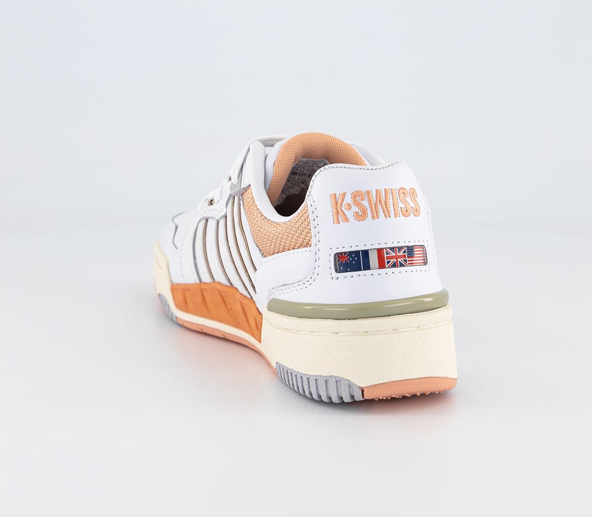 K-Swiss Si-18 Rival Trainers White Almost Pink Apricot Whisper White ...
