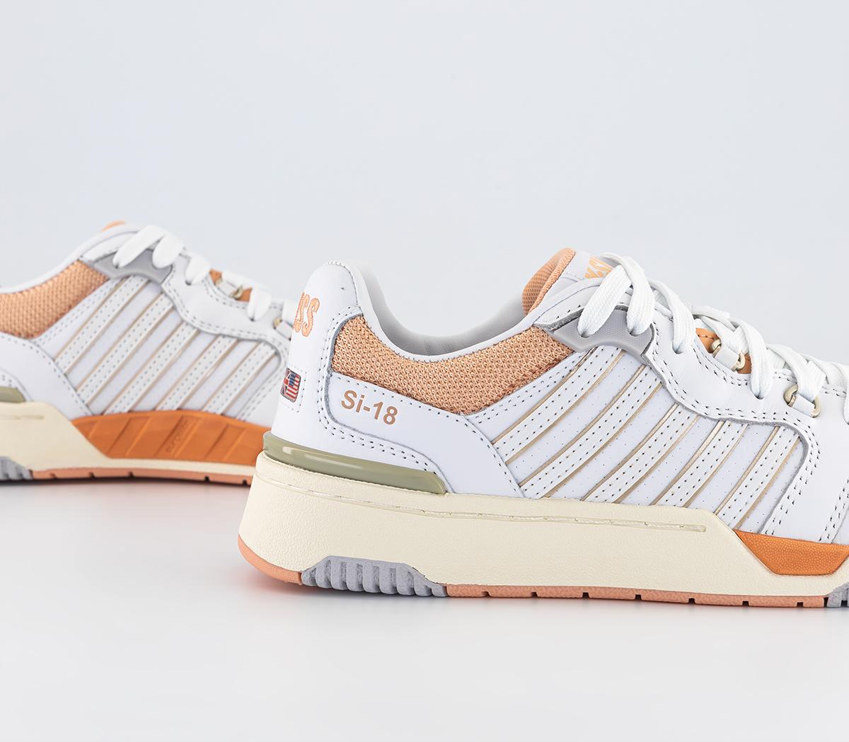 K-Swiss Si-18 Rival Trainers White Almost Pink Apricot Whisper White ...