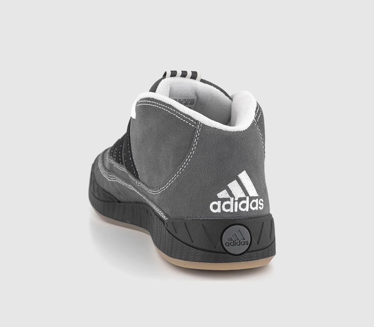 adidas Adimatic Mid Ynuk Trainers Grey Five Core Black Off White - Men ...