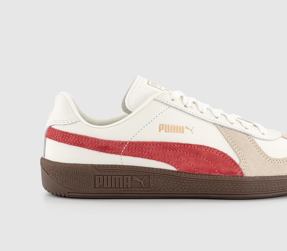 PUMA Puma Army Trainers Warm White Granola Astro Red - Unisex Sports