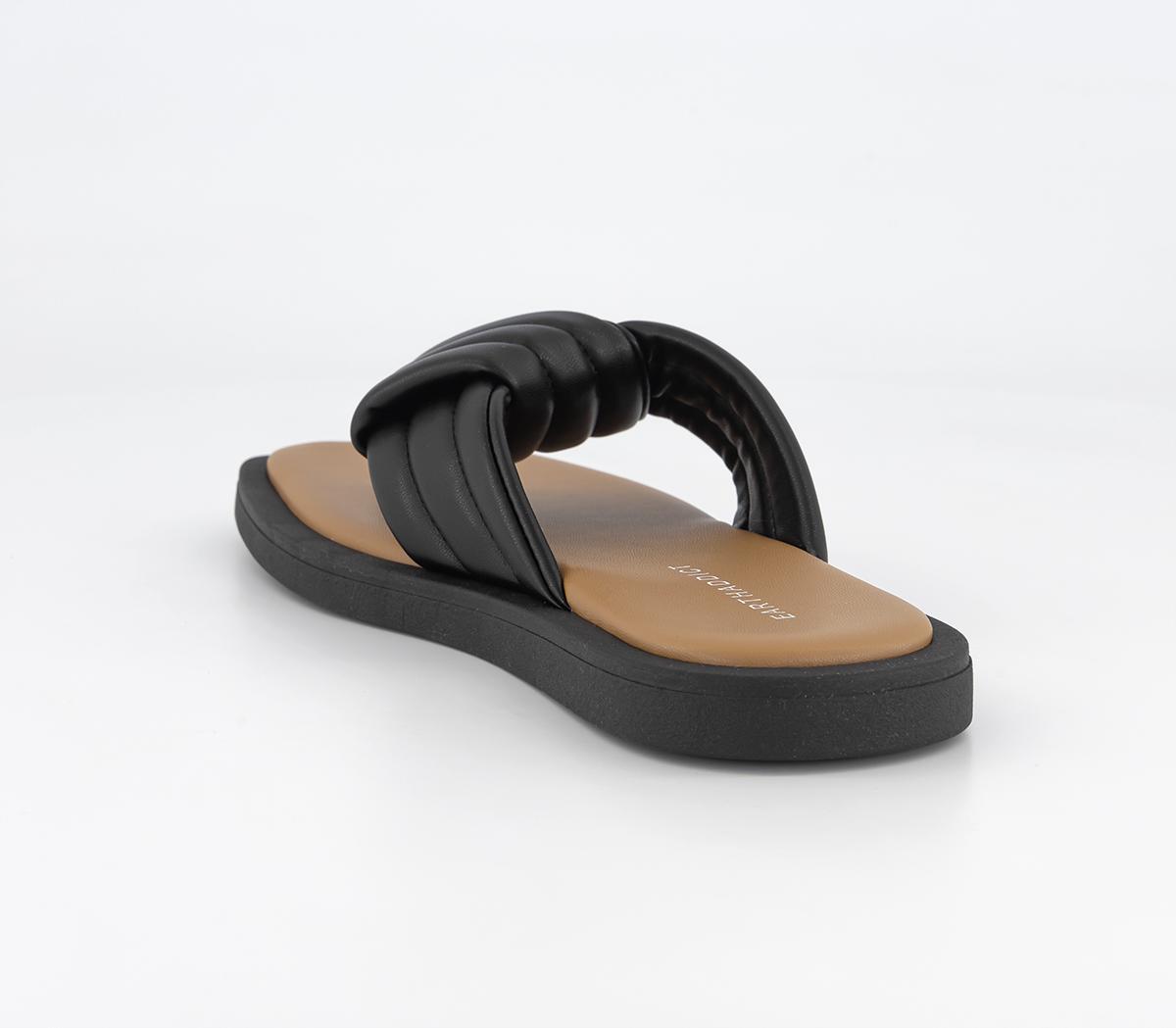 EARTHADDICT Saffron Toe Thong Sandals Black - Women’s Sandals