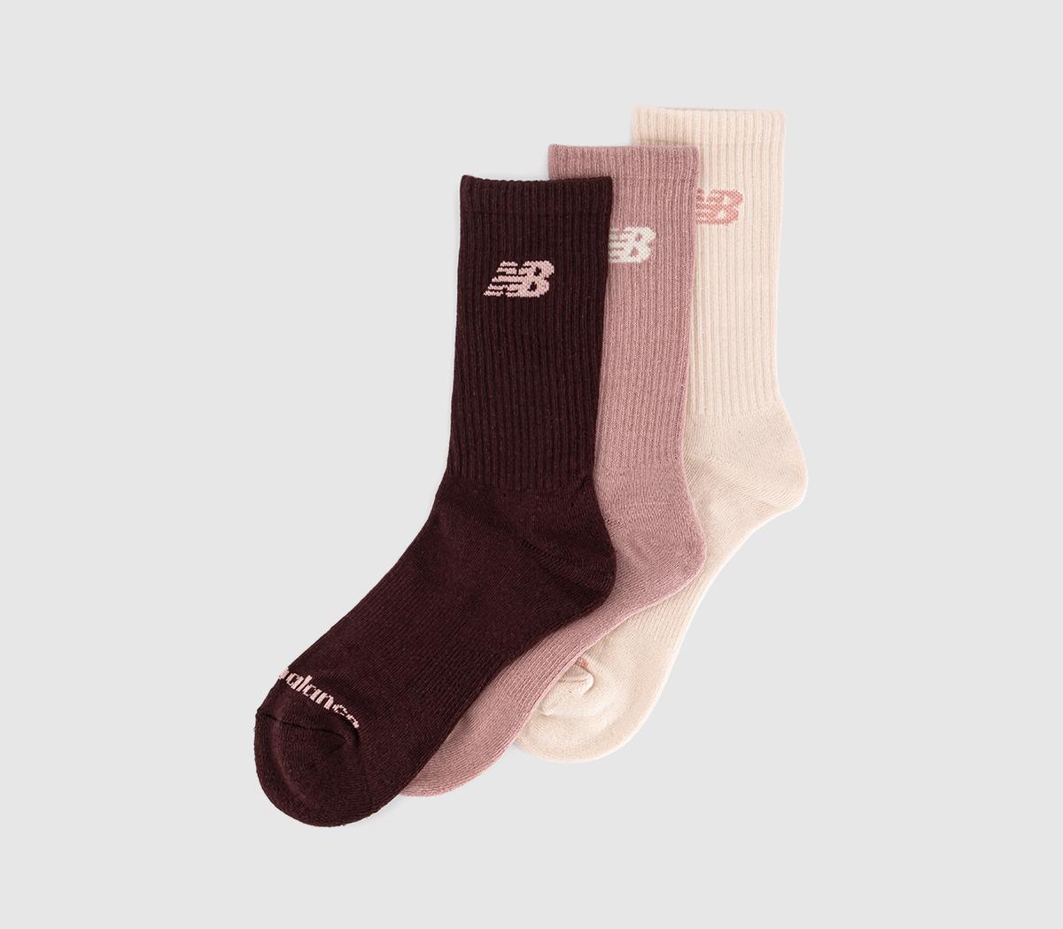 New Balance Socks Nb Everyday Crew Socks Pink - Socks