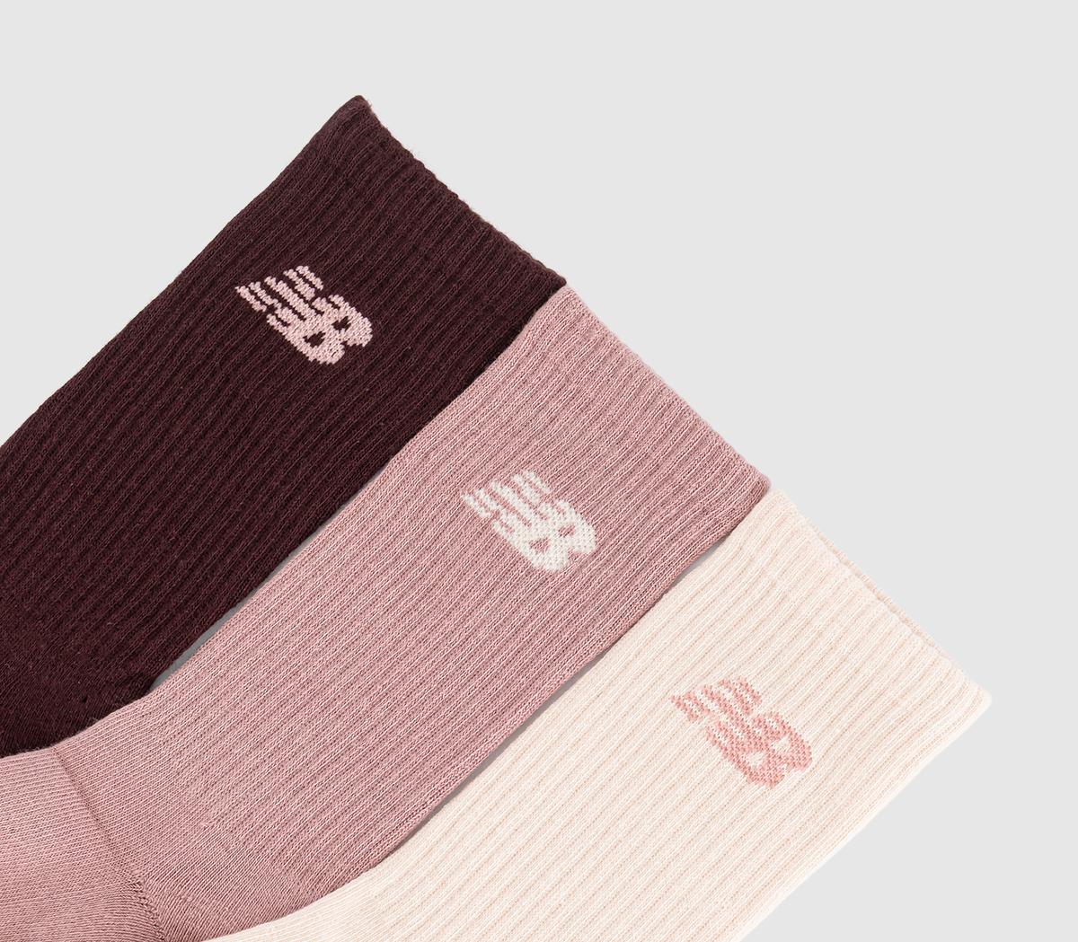 New Balance Socks Nb Everyday Crew Socks Pink - Socks
