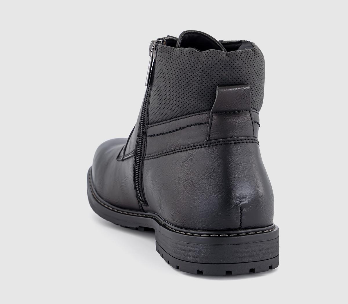 OFFICE Blair Rugged Lace Up Boots Black - Men's Casual Shoes