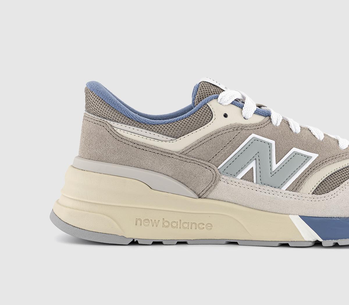 New Balance U997 Trainers Driftwood Blue Grey Cream - Men's Trainers