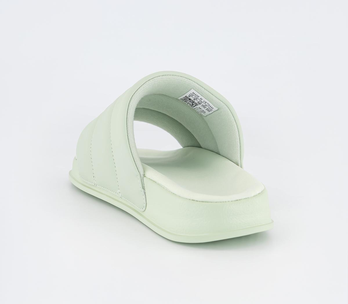 adidas Adilette Essential Sliders W Linen Green - Womens