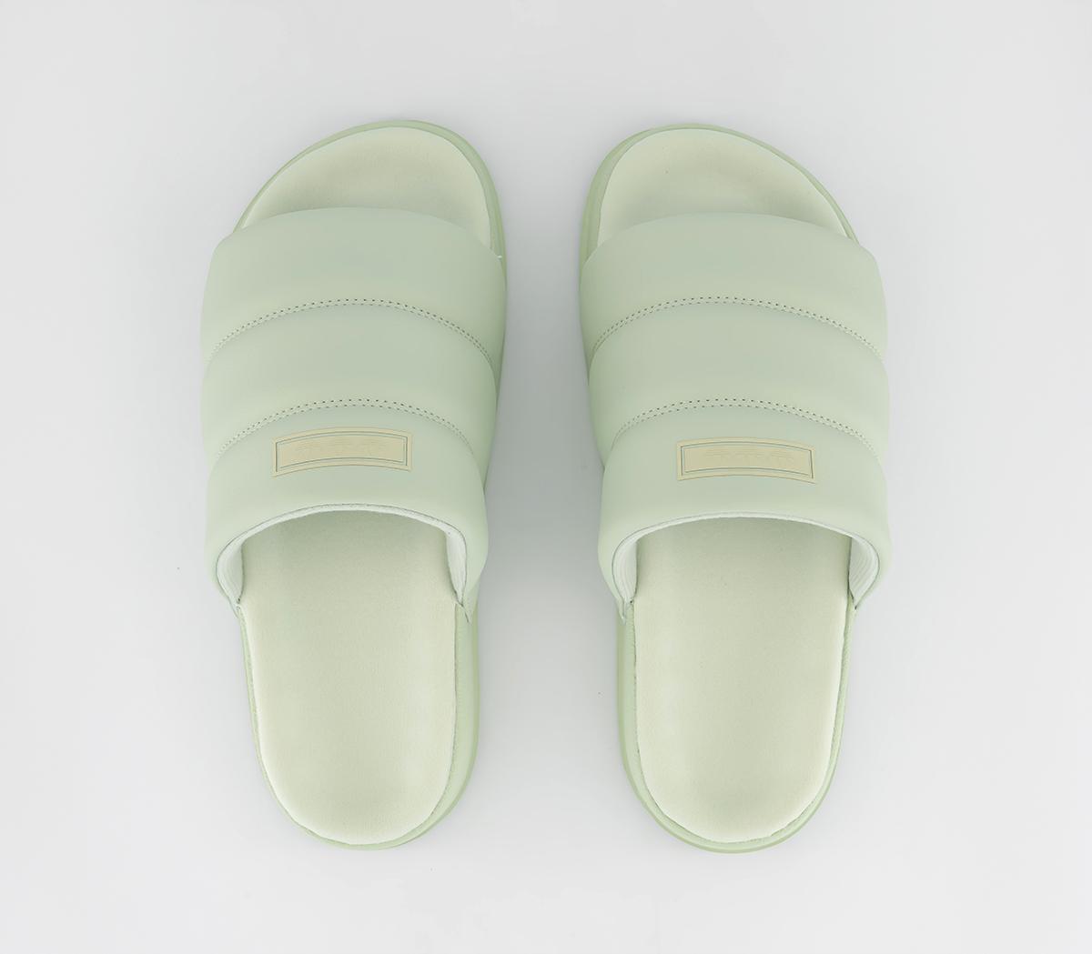 adidas Adilette Essential Sliders W Linen Green - Womens