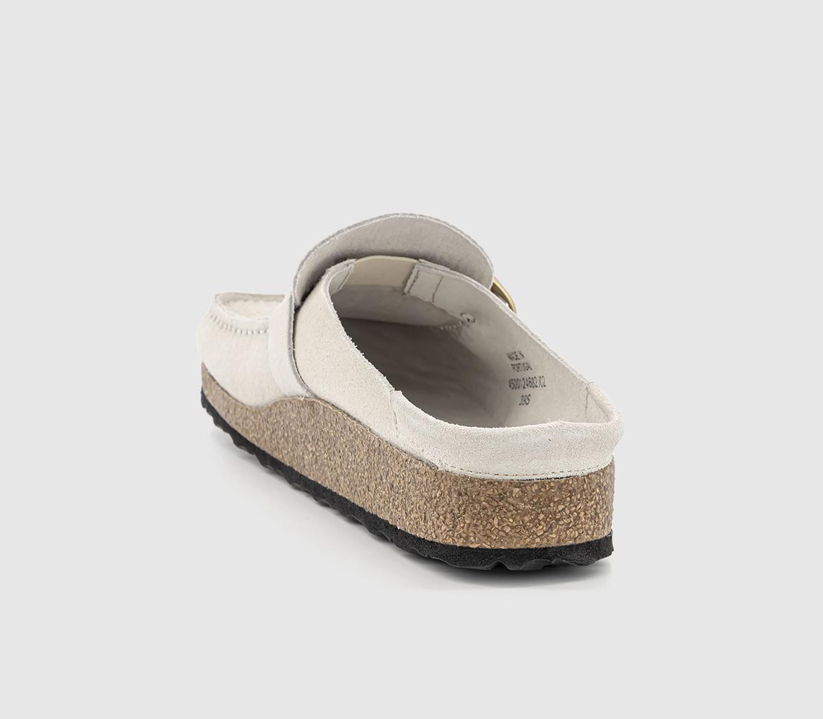 BIRKENSTOCK Buckley Shoes Textured Antique White - Slides & Sandals