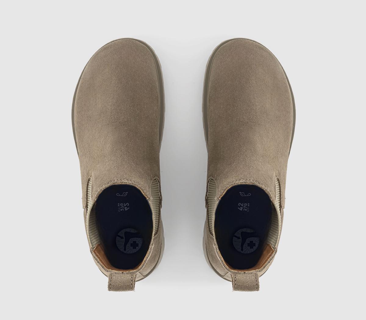 BIRKENSTOCK Highwood Chelsea Boots Taupe - Men's Casual Shoes