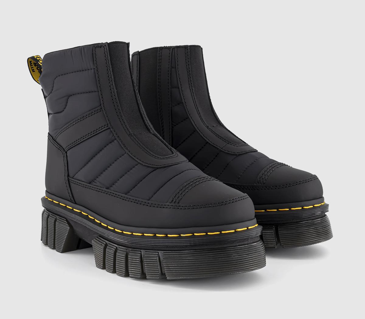 Dr. Martens Audrick Chelsea Quilted Boots Black - Women's Boots